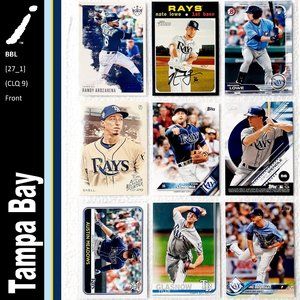 MLB | Other | Tampa Bay Rays 9 Card Lot Bbl 27 | Poshmark